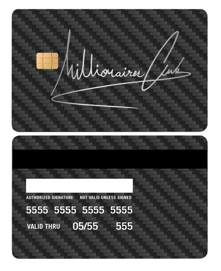 Millionaires Club Card